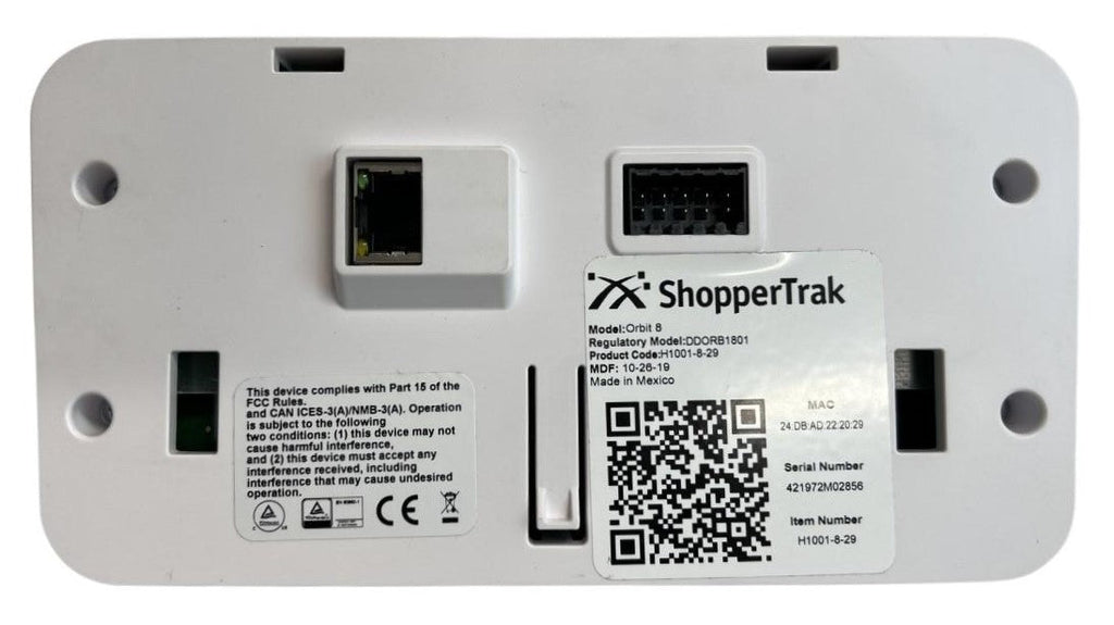 ShopperTrak Orbit 8 DDORB1801 People Counting Camera system H1001-8-21 ...