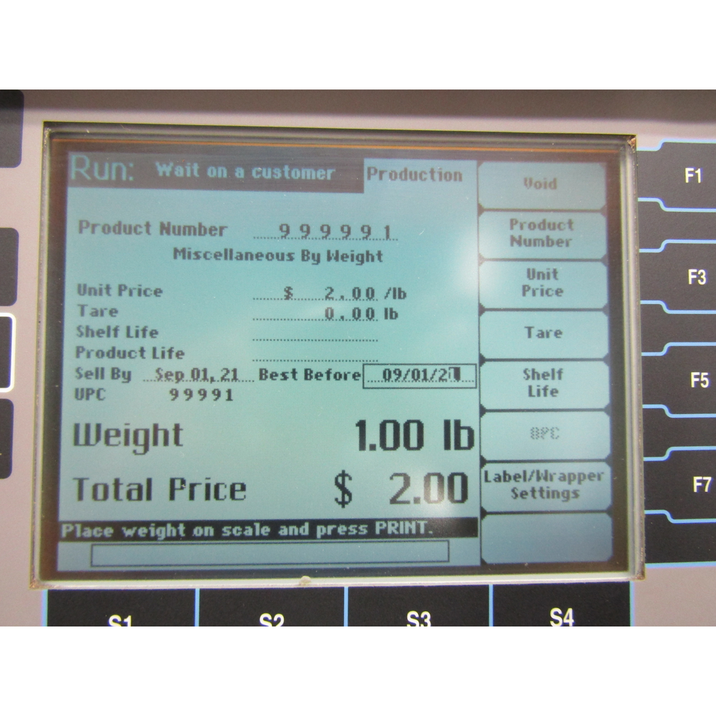 Hobart Quantum 29032-BJ Commercial Deli Store Scale W/ Label Printer ...