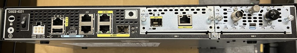 Cisco 4300 Series ISR4321/K9 V07 Integrated Services Router No Power S ...