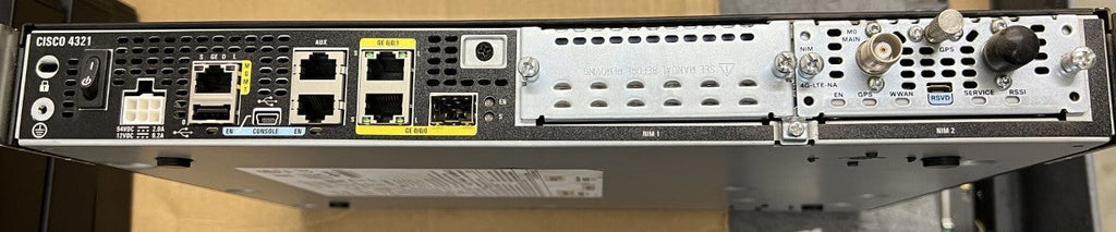 Cisco 4300 Series ISR4321/K9 V04 Router with NIM-4G-LTE-NA ...